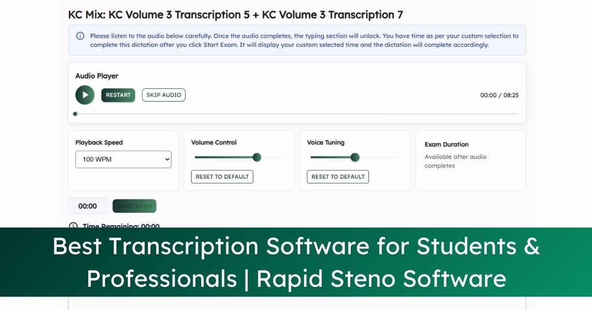 Best Shorthand Software In India | Rapid Steno