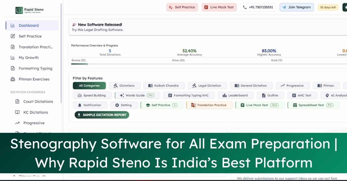 Best Shorthand Software In India | Rapid Steno